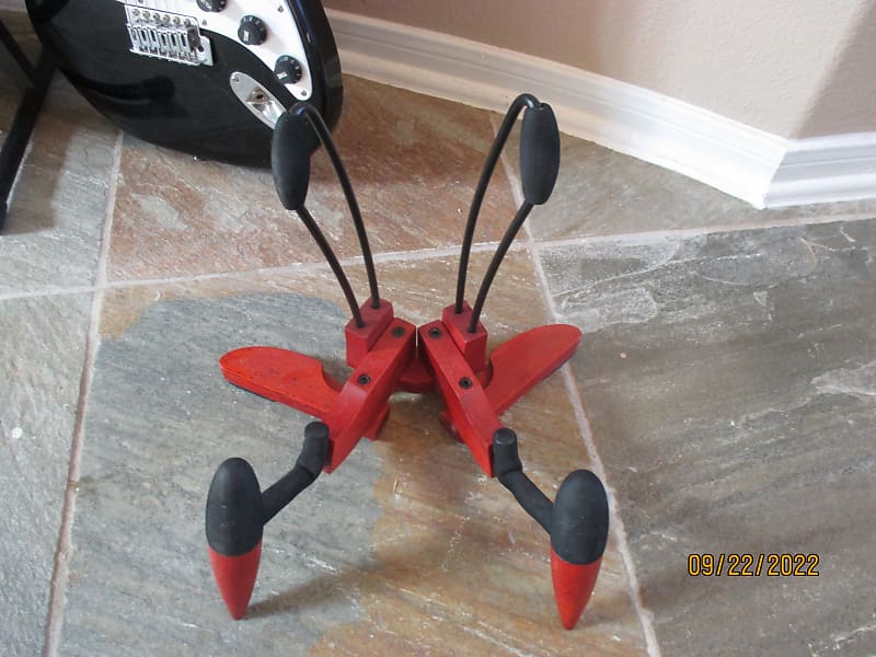 Maestro brand guitar wood stand, foldable. | Reverb