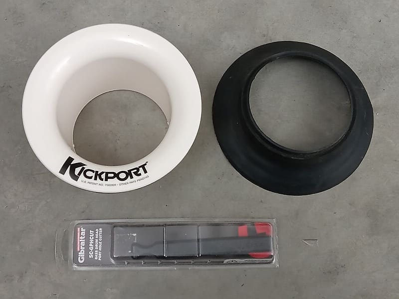 Kickport International White Bass Drum Port With Gibraltar | Reverb