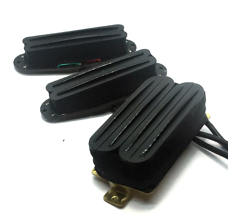 Dragonfire Rails HSS Pickup Set, Super-Hot Humbucker Rail SSH | Reverb