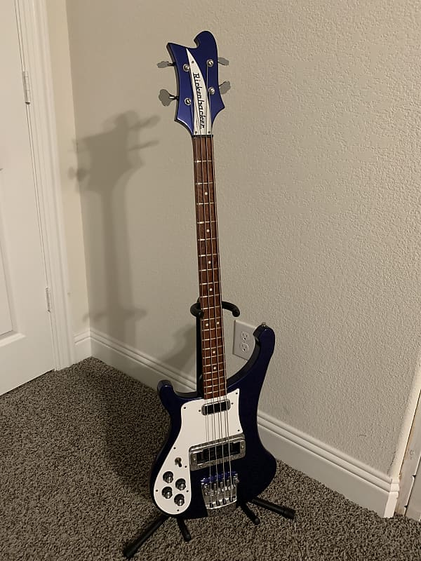 Rickenbacker 4003S Left Handed Midnight Blue Modified | Reverb