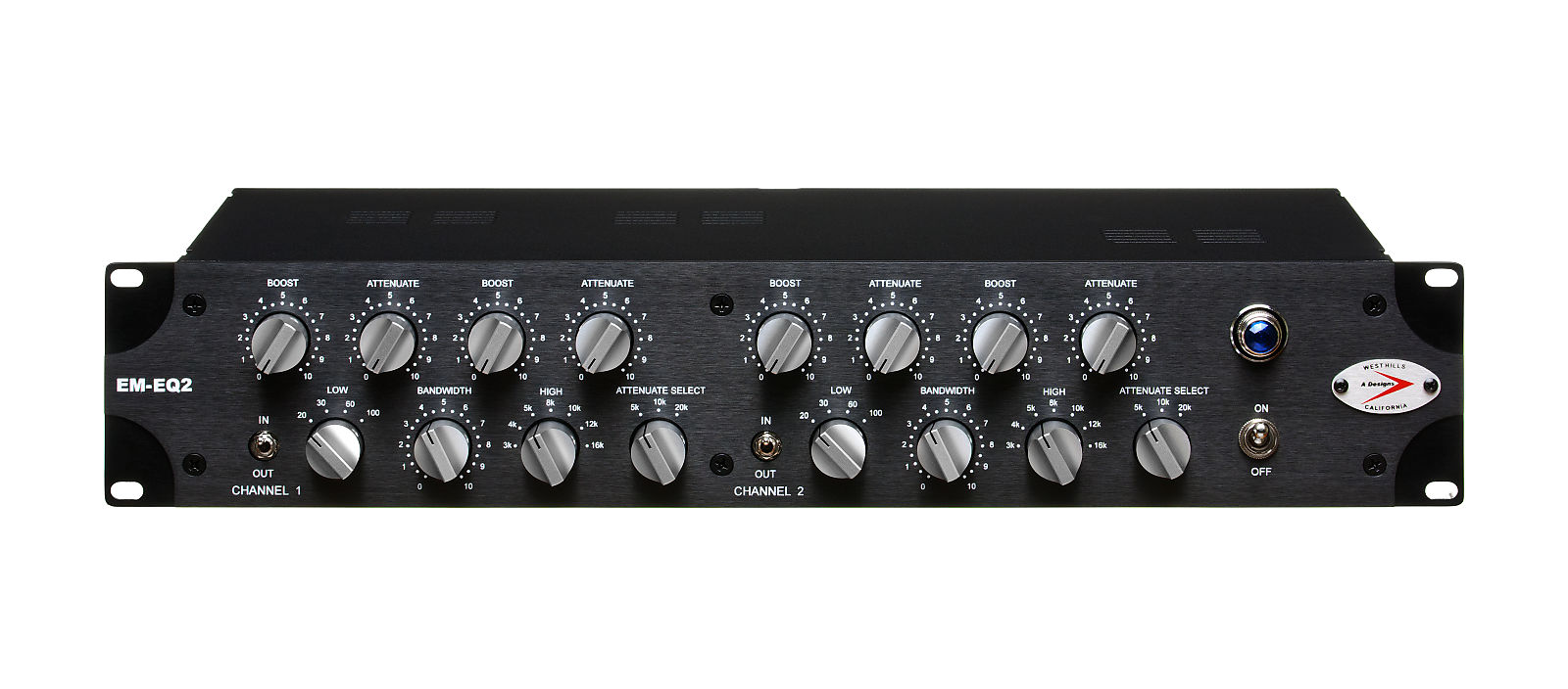 A-Designs Audio EM-EQ2 Dual Channel 3-Band EQ | Reverb