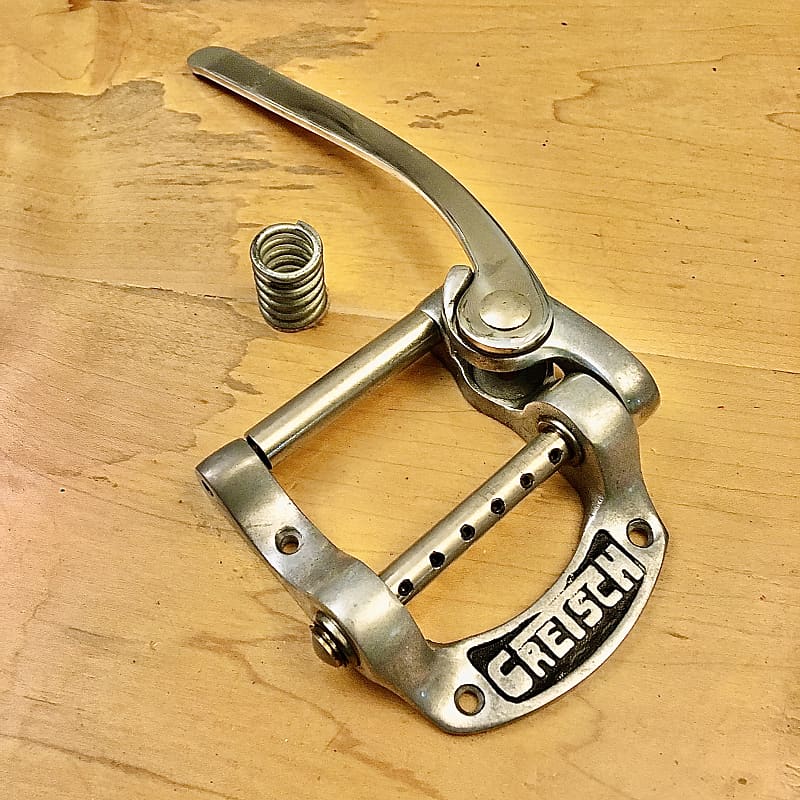 Getsch Bigsby b-5 vibrato tailpiece 1960 Nickel original | Reverb