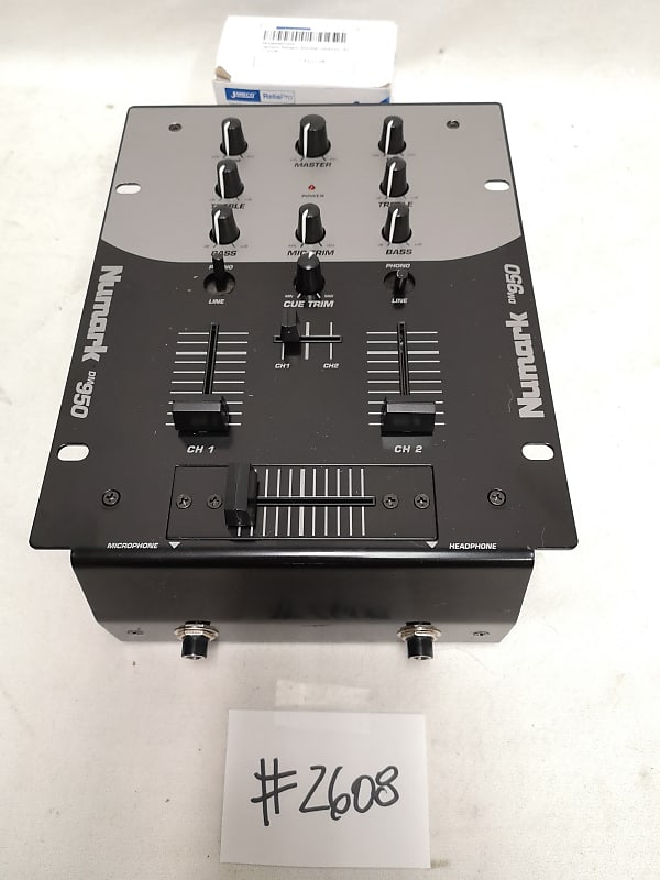 Numark DM950 - 2 Channel 8" DJ Mixer #2608 Good Used Working | Reverb