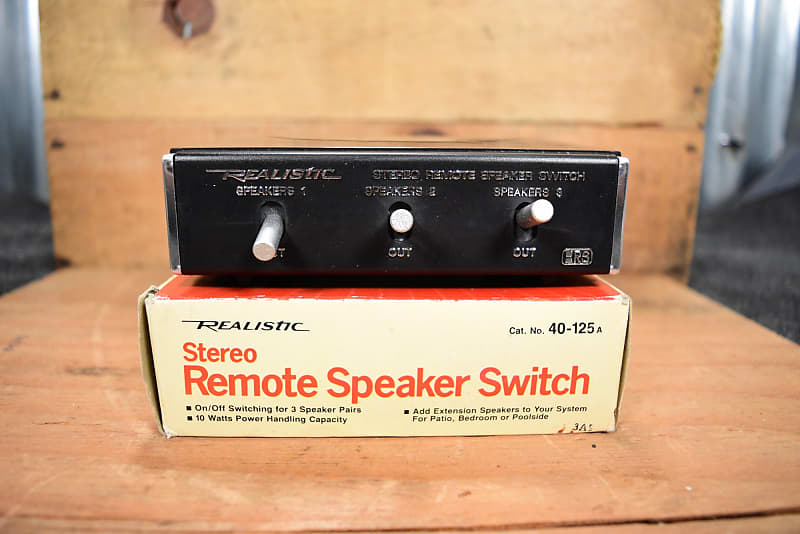 Realistic Stereo Remote Speaker Switch - Controls 3 Pairs of | Reverb