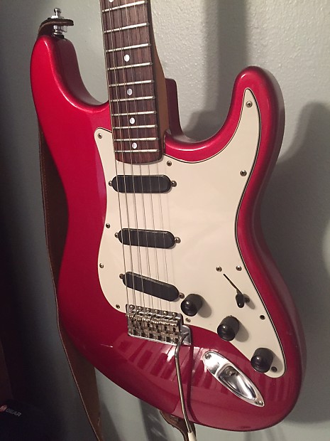 Custom Strat w/ vintage EMG's, mid-boost circuit 80's Candy | Reverb