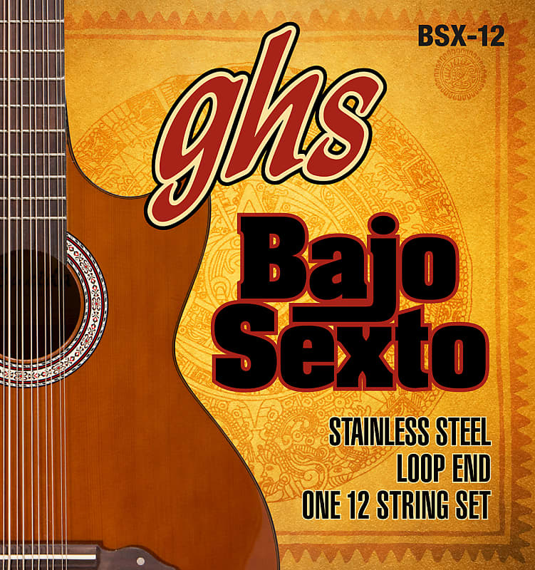 GHS Bajo Sexto Strings Stainless Steel Set Loop End | Reverb