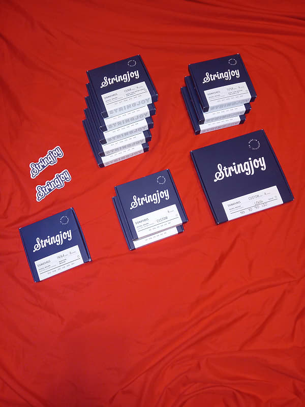 Stringjoy multiple string sets, (2)custom guitar, (1)custom | Reverb