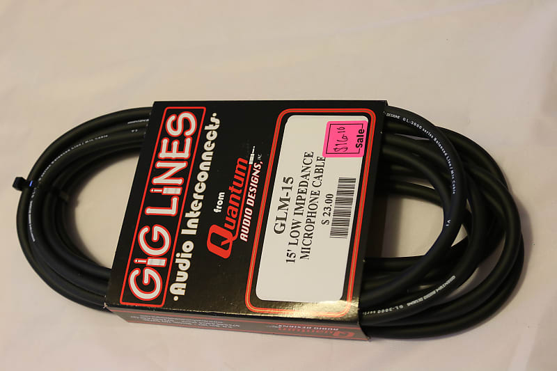 Quantum Audio Designs GLM-15 Low Impedance Mic Cable | Reverb