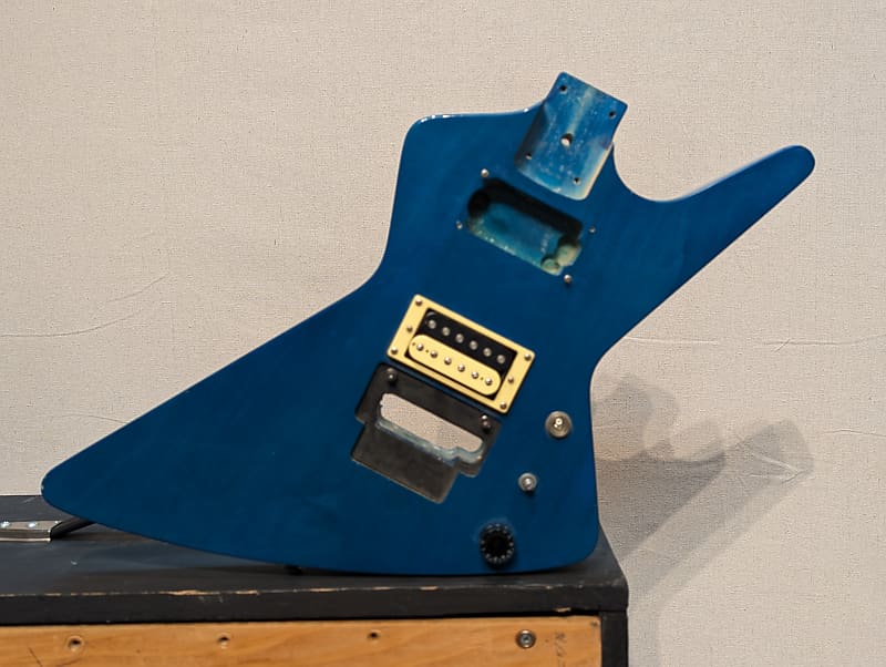 Dean Baby Z Body - Floyd Rose - Transparent Blue | Reverb