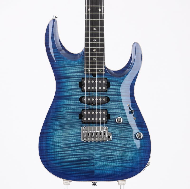 TS GUITARS DST 24 Carved Top Flame Trans Blue Burst | Reverb Australia