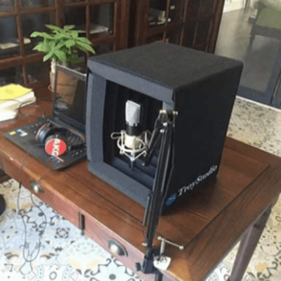 Acoustic Foam Sound Isolation Recording Shield Box Microphone | Reverb