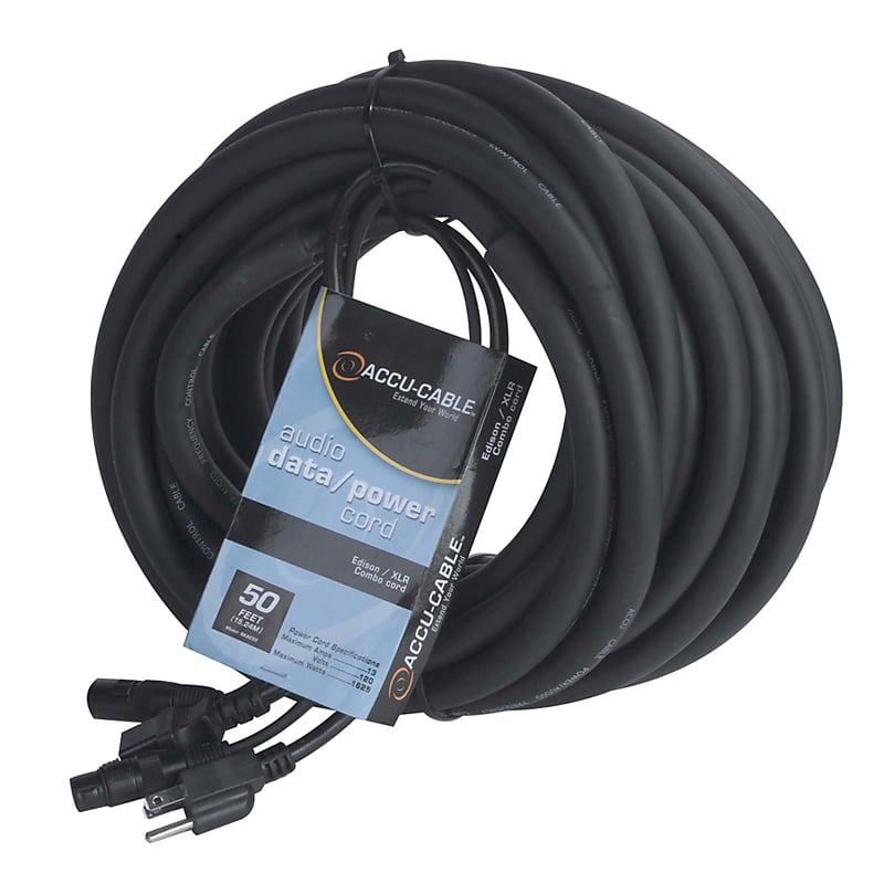 American Audio SKAC50 50FT XLR/IEC Combo Cable | Reverb