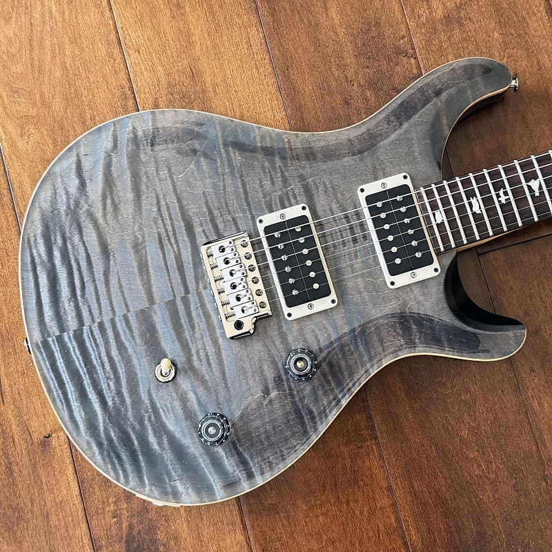 PRS CE 24 Electric Guitar Faded Gray Black Pattern Thin | Reverb
