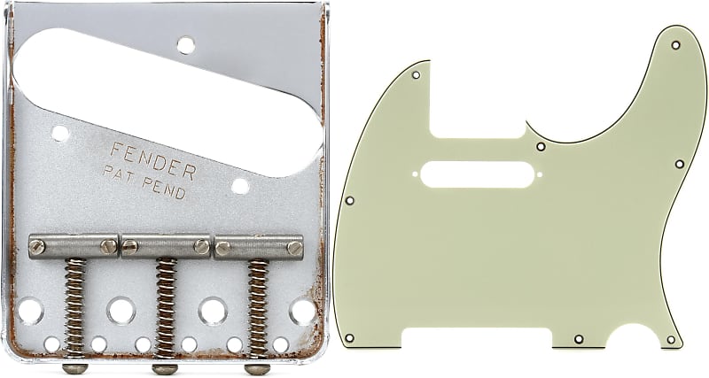 Fender Road Worn Tele Bridge Assembly Bundle with Fender | Reverb