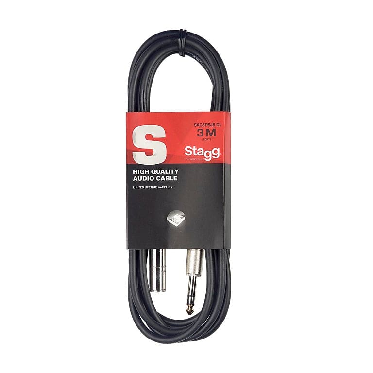 Stagg SAC6PSJS DL 6M/20FT Balanced Stereo Jack Extension | Reverb
