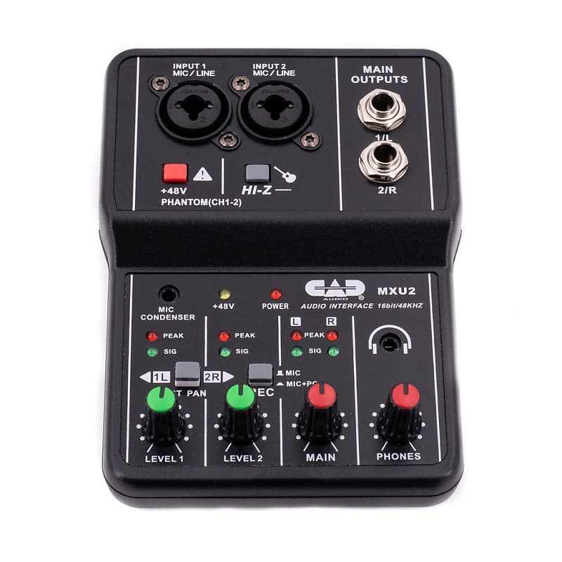 CAD 2 CHANNEL MIXER WITH USB INTERFACE | Reverb