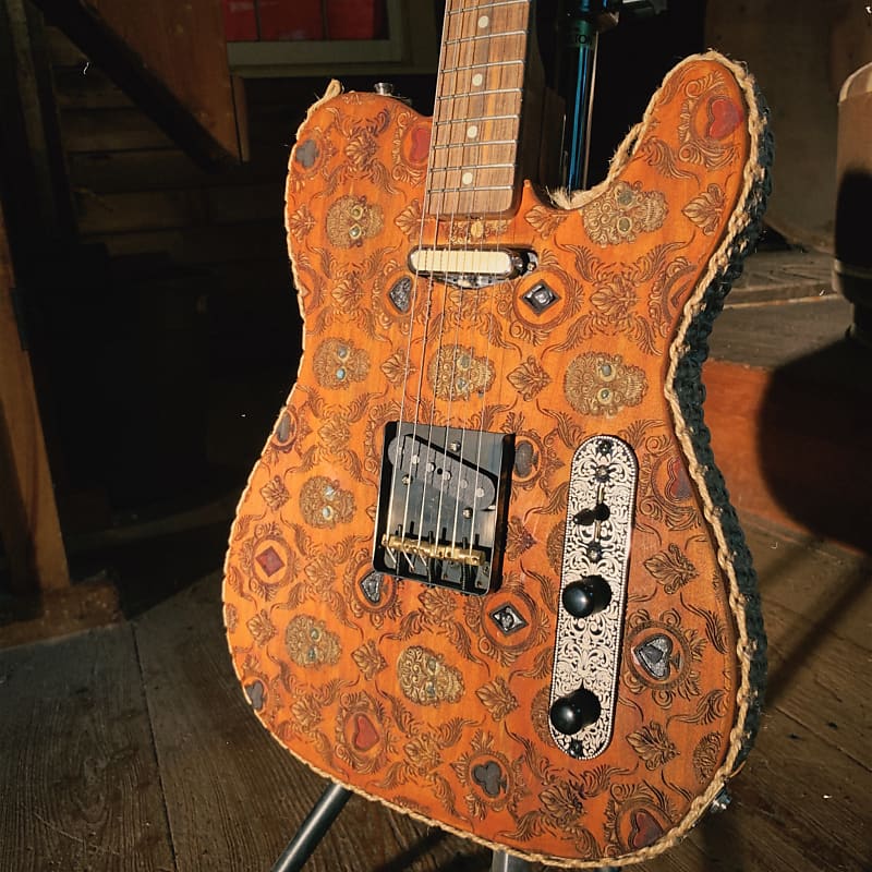 Water Wheel Guitars Telecaster Skull Caster 2022 skull | Reverb