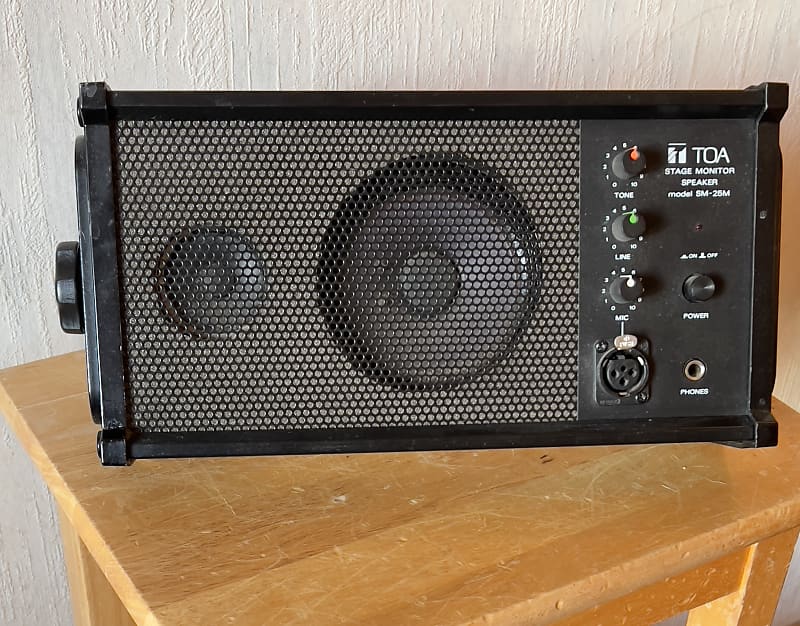 TOA SM-25M Powered Monitor Mid-90s - Black | Reverb