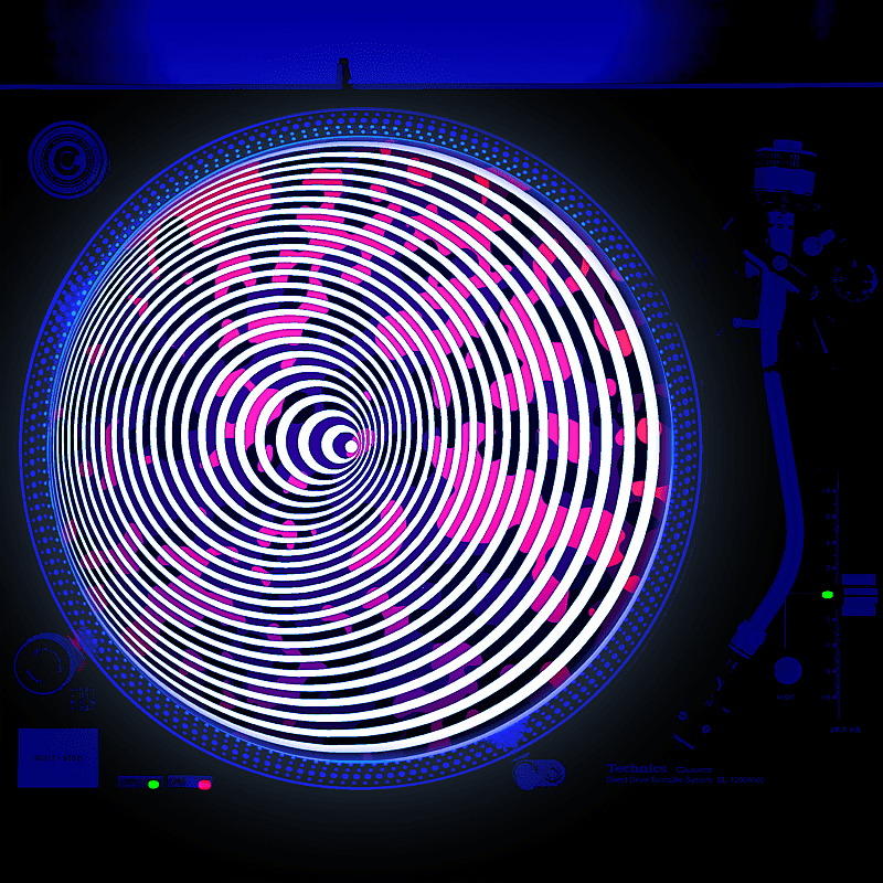 Camoflauge Spiral - DJ Turntable Slipmat 12 inch LP Vinyl | Reverb