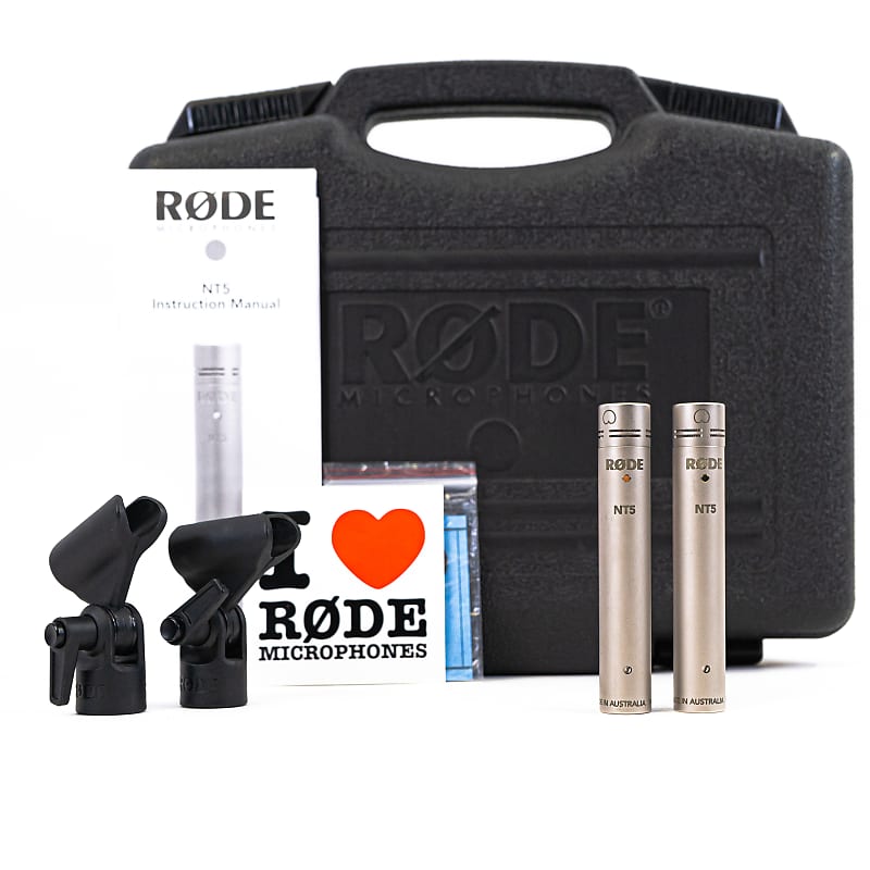 Rode NT5 Matched Pair Compact Condenser Microphones with Case | Reverb