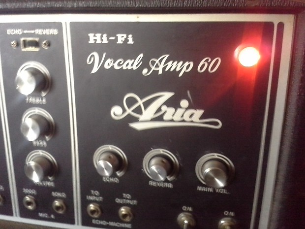 Aria Hi-Fi Vocal Amp 60 1957-70s Black / Chrome | Reverb Australia