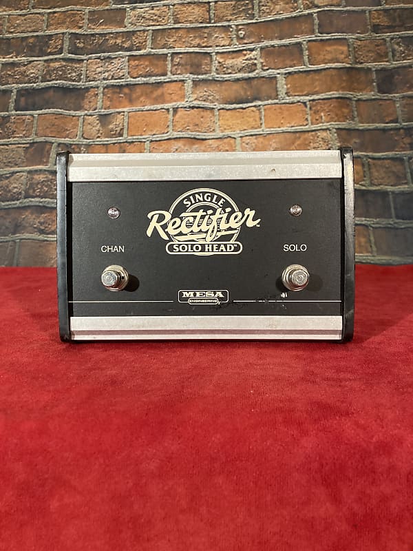 Mesa Rectifier Solo Head Foot Switch (Black) | Reverb