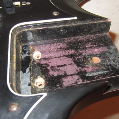 Hagstrom II Guitar Body and Pickguard 1960s - Black | Reverb