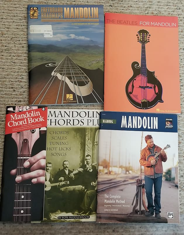 Five Mandolin Books | Reverb