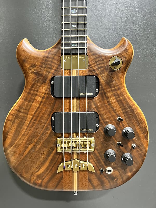 Alembic Stanley Clarke signature brown bass / LEDs Stanley | Reverb