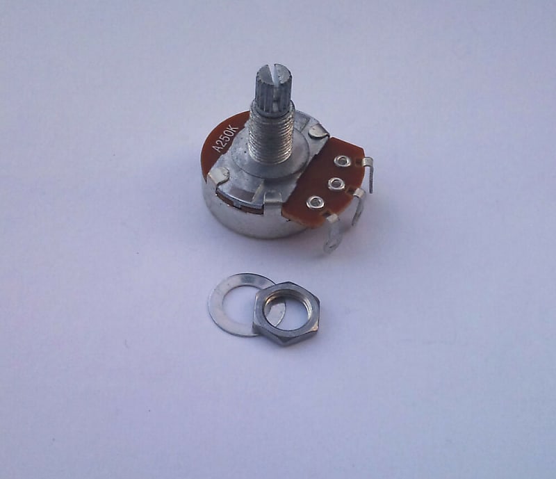 A250K long pot for guitar tone & volume 250K log | Reverb