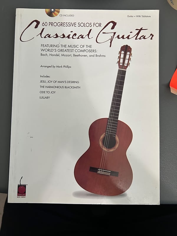 Classical Guitar 60 Progressive Solos CD Sheet Music Song | Reverb