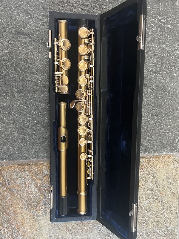 Gold color flute | Reverb