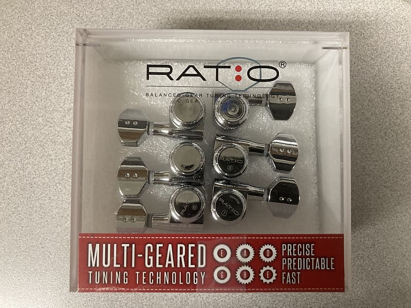 Graph Tech Graph Tech Ratio-Tuners 6 In-Line 2020 - Chrome | Reverb