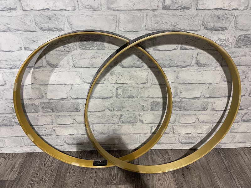 Pearl Vision Birch Bass Drum 22” Wooden Hoops Rims Hardware | Reverb