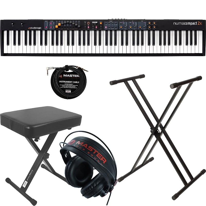 Studiologic Numa Compact 2x 88-Key Keyboard w/ Stand, Bench, | Reverb