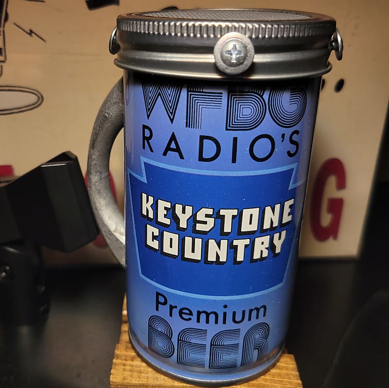 Lo Fi Beer Can Microphone - Pennsylvania WFBG Radio's Beer, | Reverb