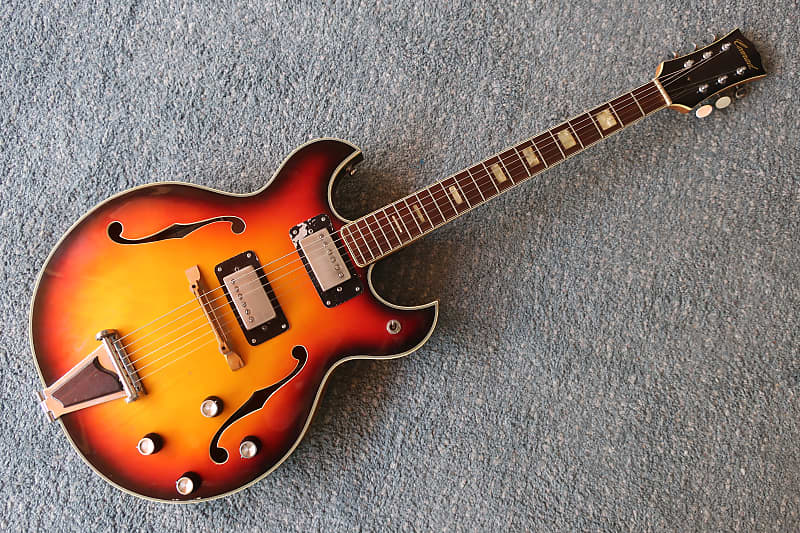 Vintage 1960s Teisco Conrad 335 Guitar 2 Pick Up Very Clean | Reverb