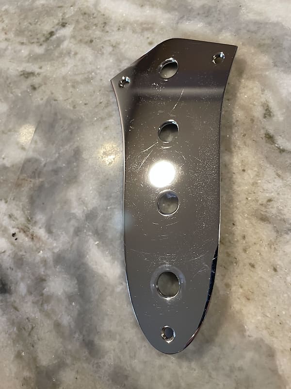 Fender Jazz Bass Control Plate Chrome | Reverb