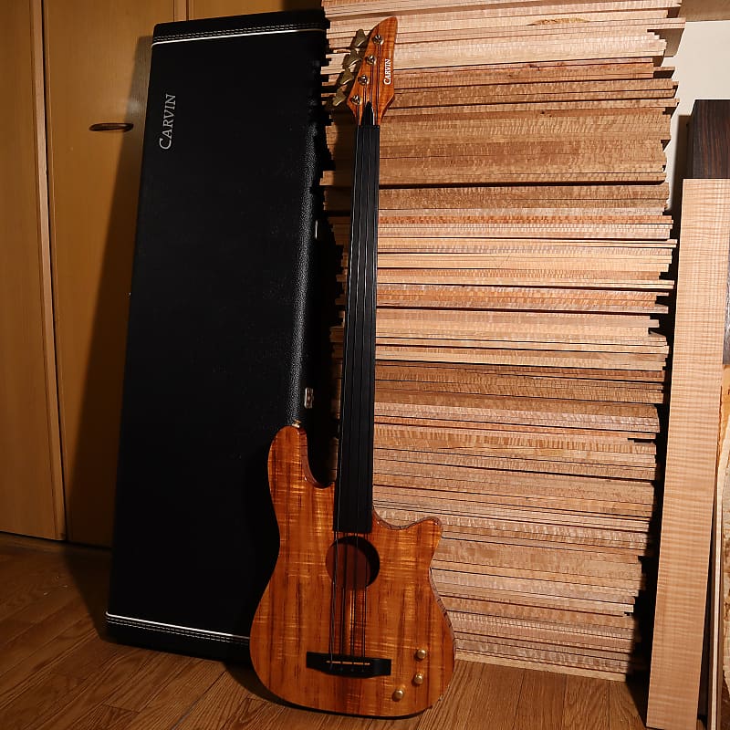 Carvin AC40 Fretless mid-2010s - Koa | Reverb
