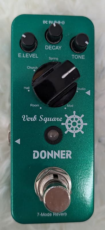 Donner Verb Square Digital Reverb 7 Mode Room, Hall, Church, | Reverb