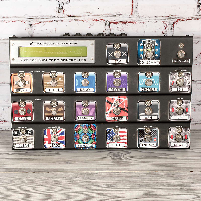 Fractal Audio MFC-101 Foot Controller w/ Magnetic Labels | Reverb