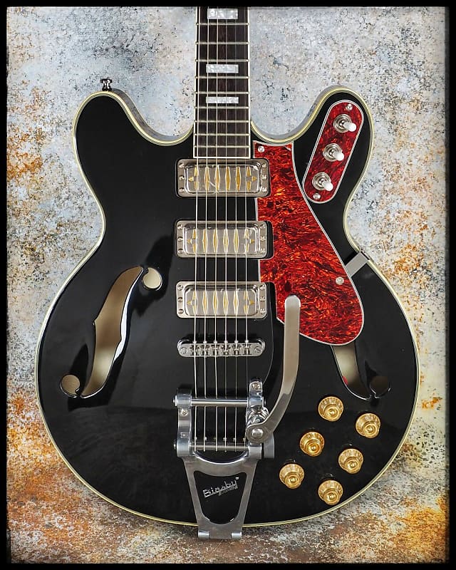 Airline H78 Black with Bigsby | Reverb