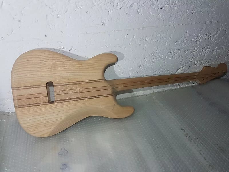 80's NECK THROUGH SWAMP ASH BODY STR*T - made in GERMANY | Reverb