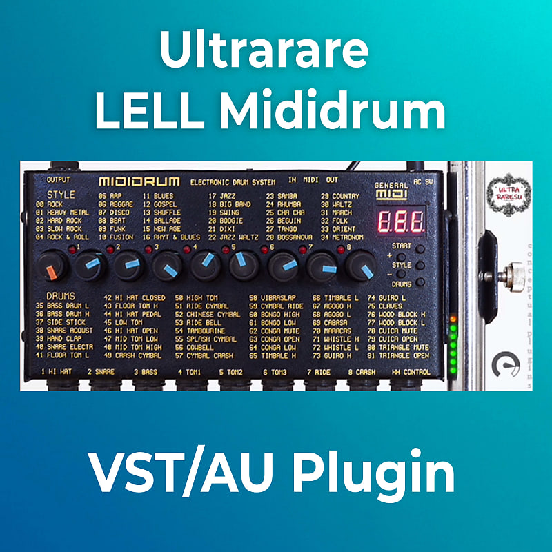 Ultrarare LEL Mididrum - Soviet Drum Machine VST/AU Plugin | Reverb