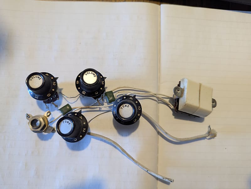 1960s Japanese complete guitar wiring harness. Teisco Del | Reverb