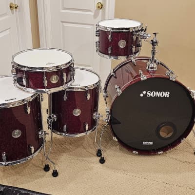 Sonor Special Edition L&M 5 Piece Drum Set - Birdseye Maple | Reverb
