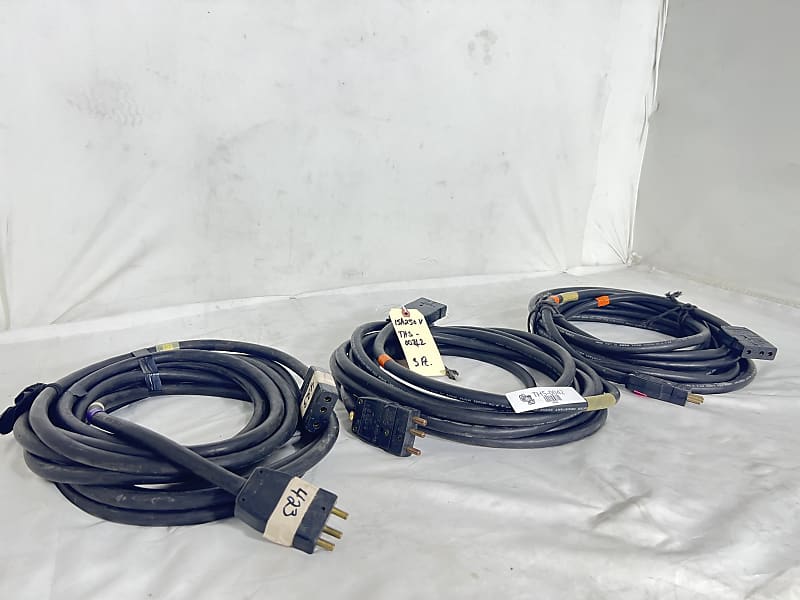 Bates 25FT 3 Pin (M) To (F) 15A 250V Power Cable #0042 | Reverb