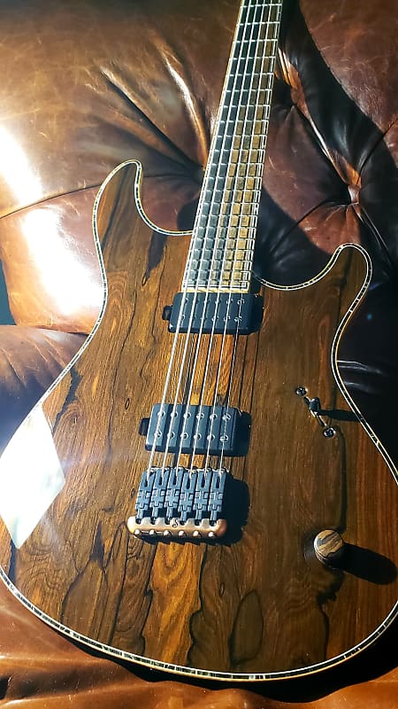 Mayones Regius 6 Baritone 28" 2021 Ziricote top Wenge neck | Reverb