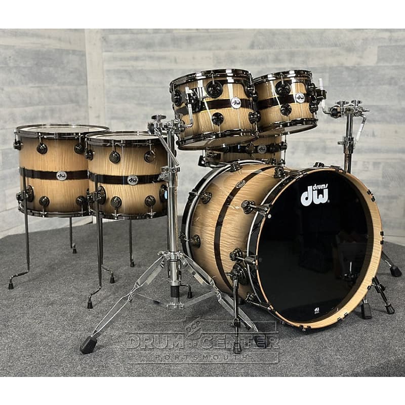 DW Collectors VLT 333 Maple 6pc Drum Set Sycamore Ziricote | Reverb
