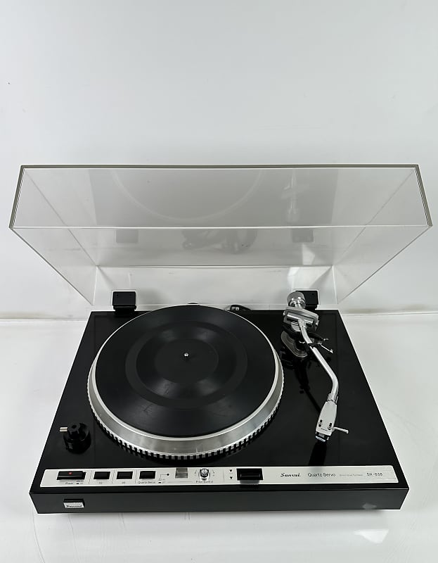 Sansui SR-838 Quartz-Servo Direct-Drive Turntable with Shure | Reverb